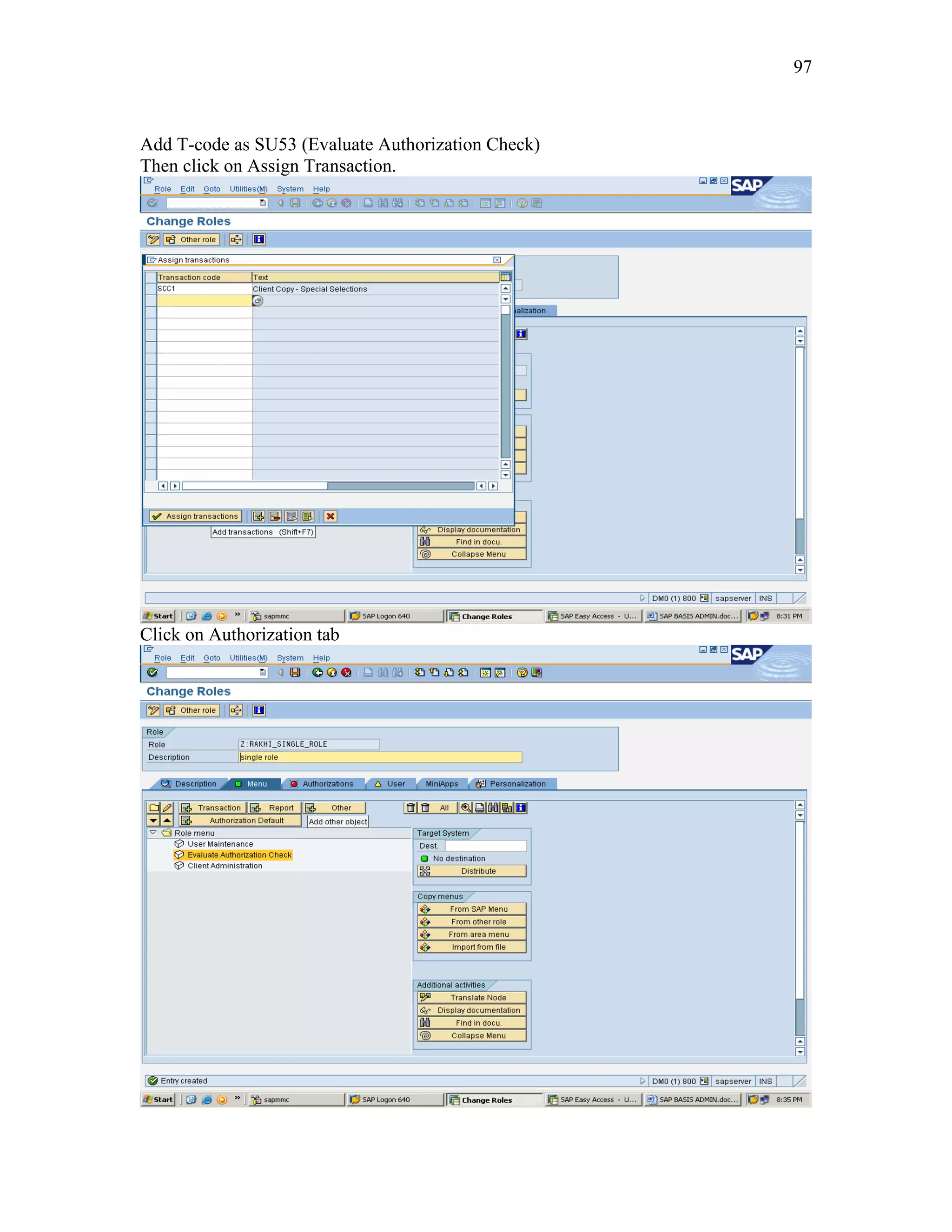 sap basis transaction codes | PDF