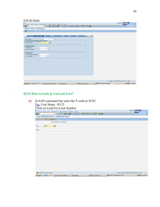 sap basis transaction codes | PDF