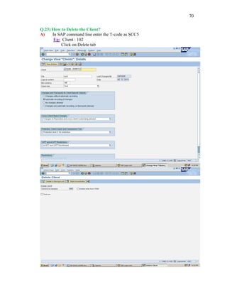 sap basis transaction codes | PDF