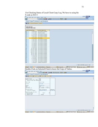 sap basis transaction codes | PDF