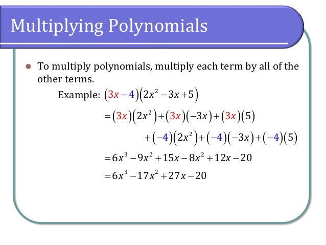 0.2 Exponents and Polynomials
