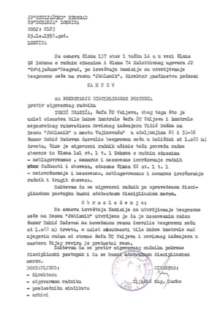 Bespravna seca sume radi suspenzije sefa SU Valjevo 1998 | PDF