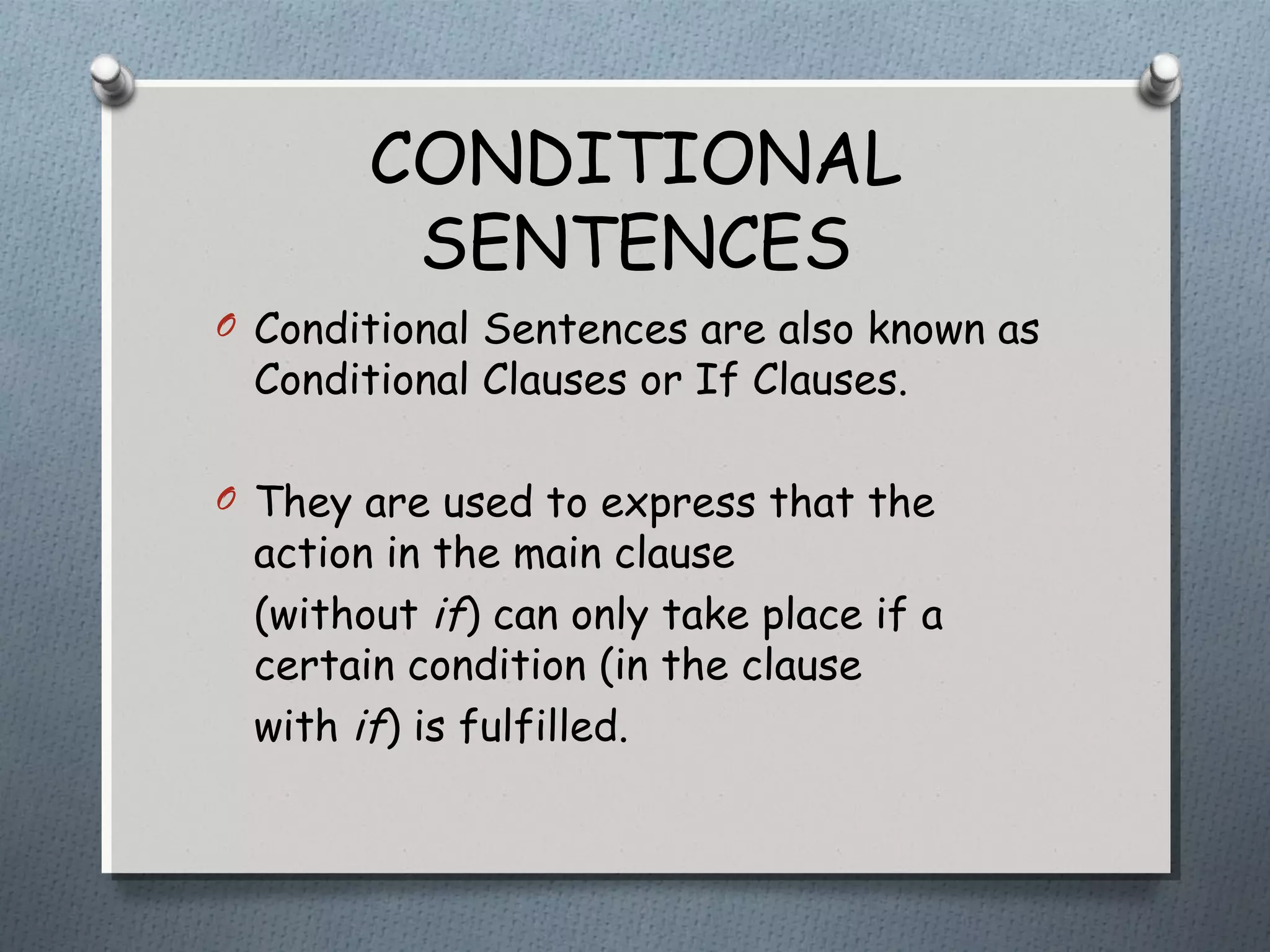 0 1 conditionals | PPT