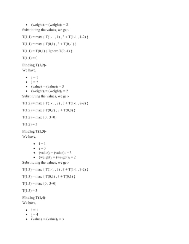 0-1 knapsack problem | PDF