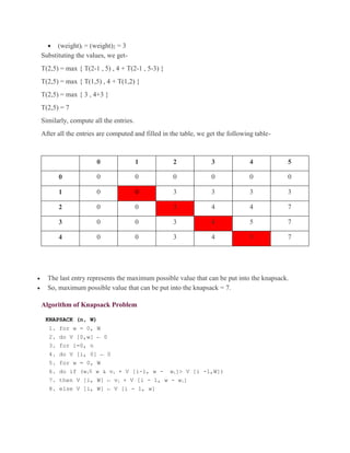 0-1 knapsack problem | PDF