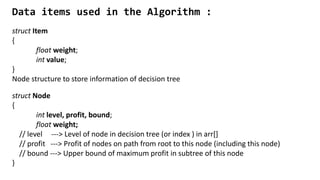 knapsackusingbranchandbound | PDF