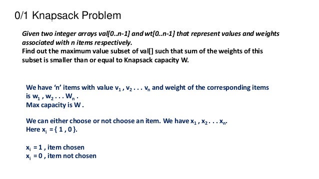 0 1 Knapsack Using Branch And Bound 