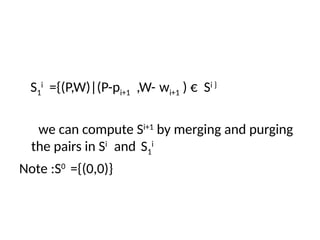 0-1_knapsack_using_DP, types of knapsack | PPTX