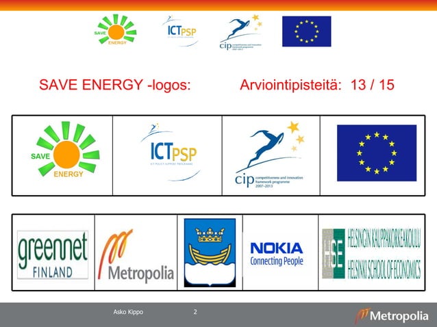 Asko Kippo: SAVE ENERGY Project | PPT