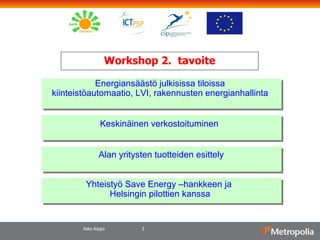 Asko Kippo: SAVE ENERGY Project | PPT