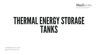 Thermal Energy Storage Tanks | PDF