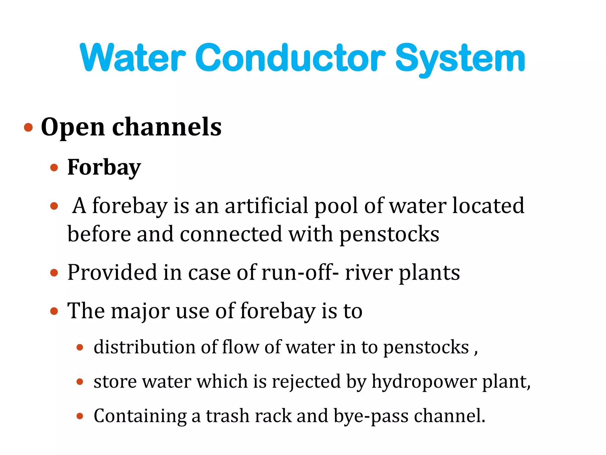Elements of Water Conductor System | PDF