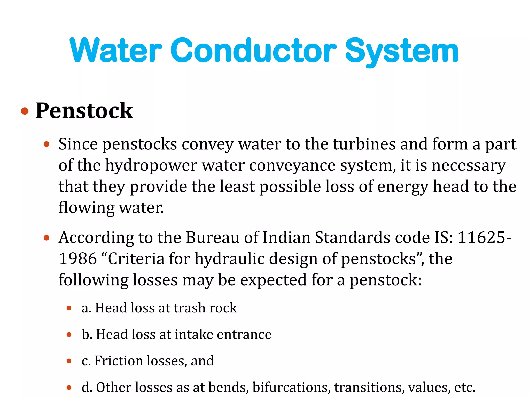 Elements of Water Conductor System | PDF