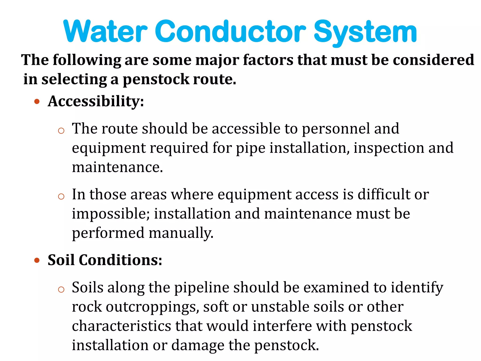 Elements of Water Conductor System | PDF