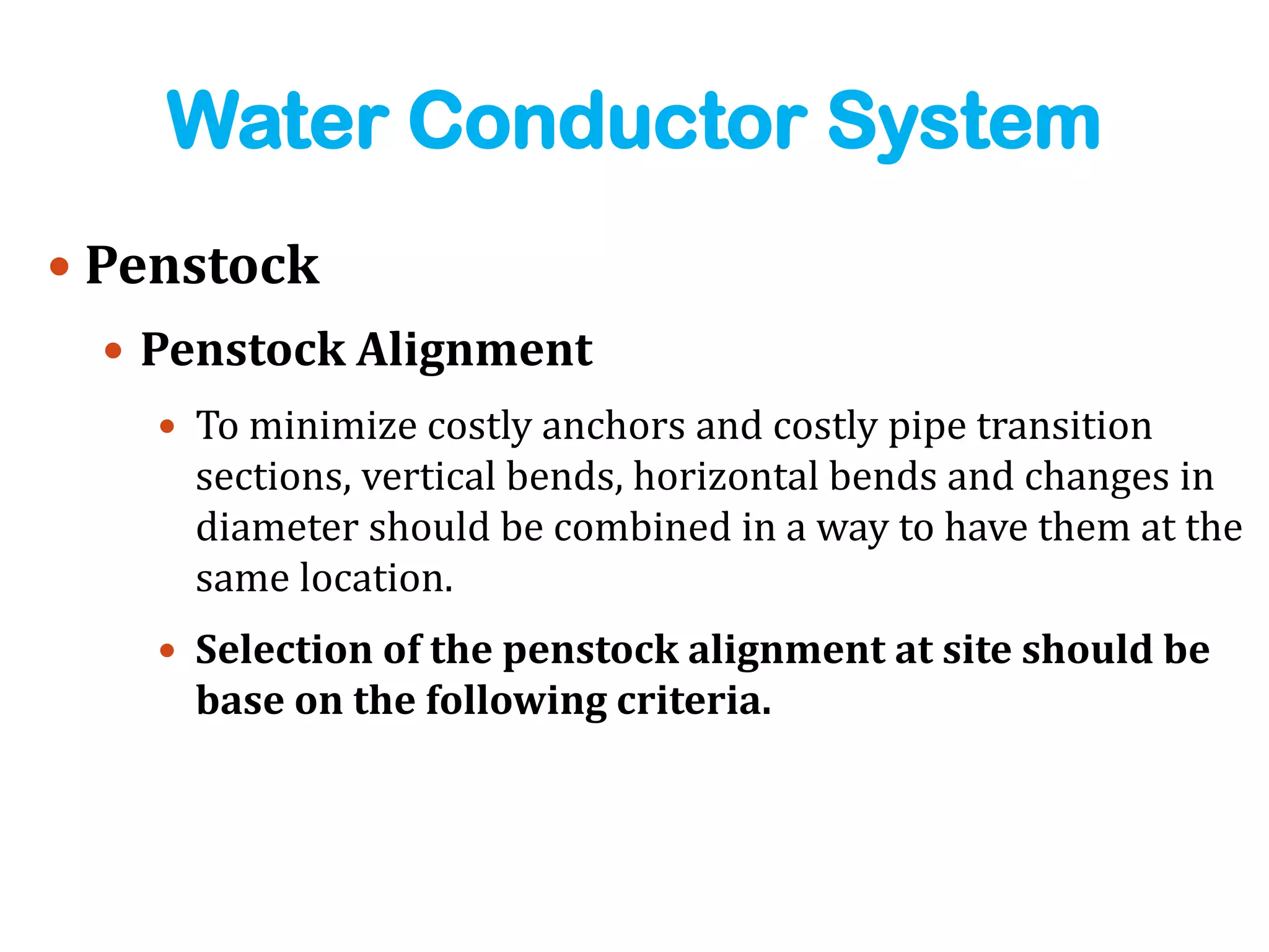 Elements of Water Conductor System | PDF