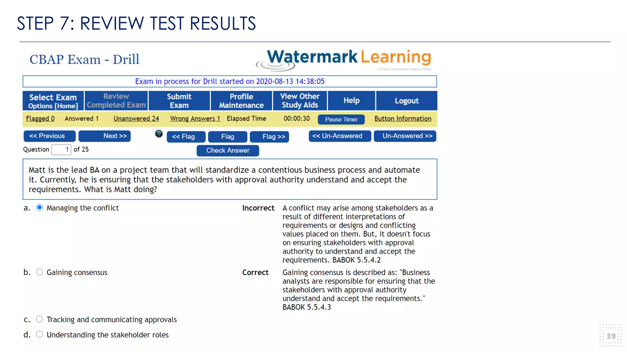 A Strategy to conquer CBAP examination | PPT