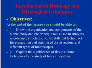 0.intro histology (female notes) | PDF