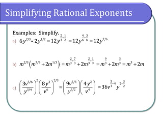 0.6 Rational Exponents | PPT