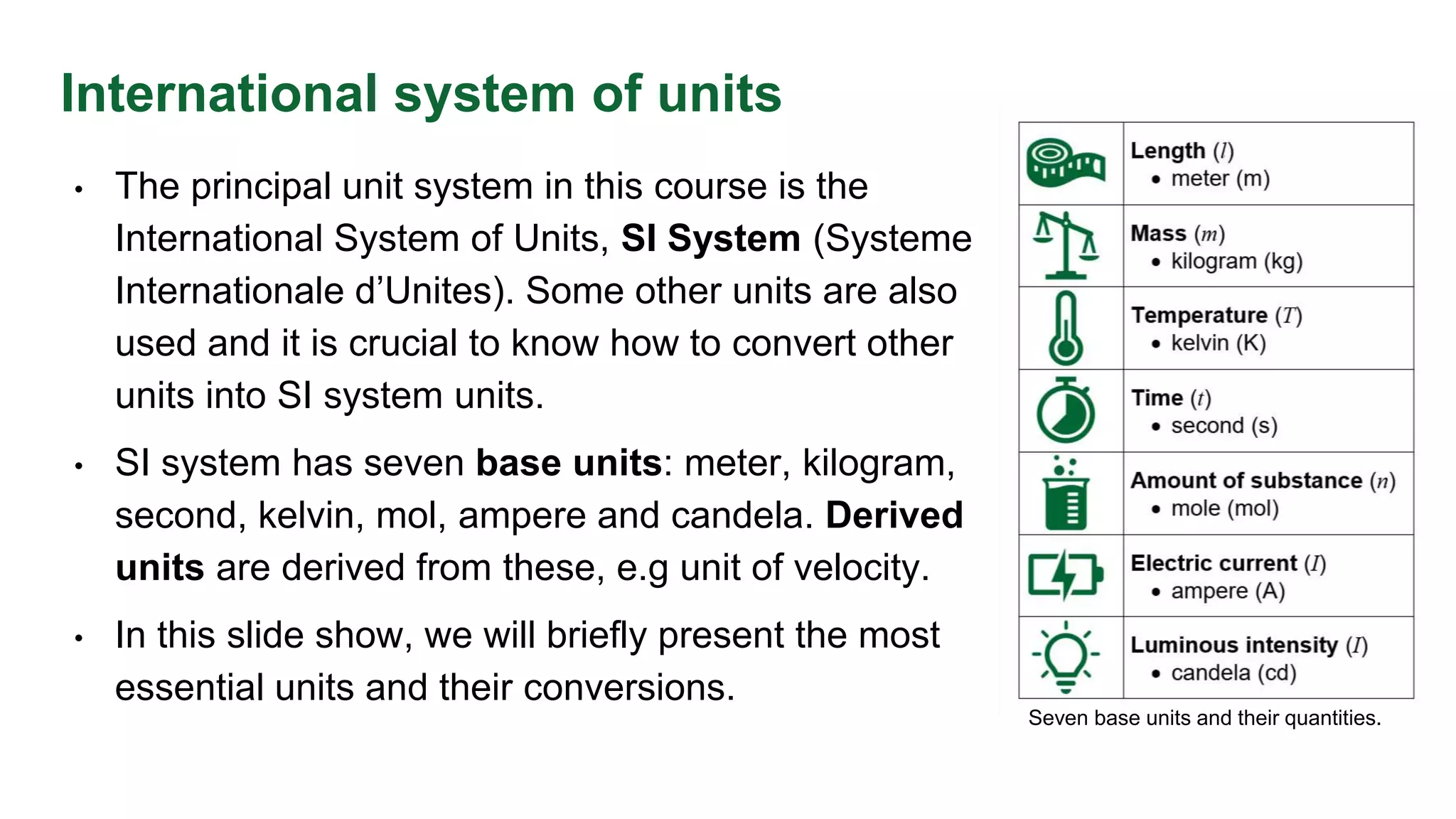 Units and variables | PPTX