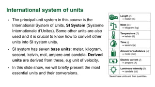 Units and variables | PPTX