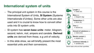 Units and variables | PPTX