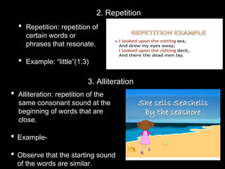 poetic devices and there usage | PPTX