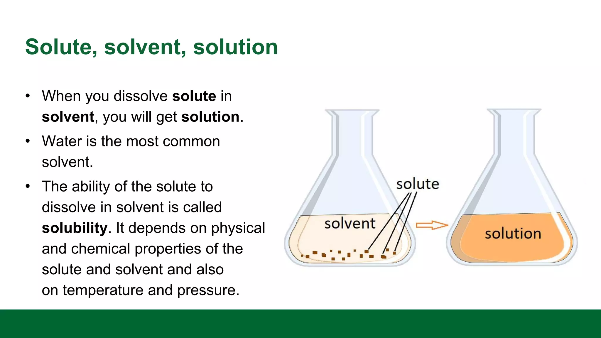 Solutions and solubility | PPTX