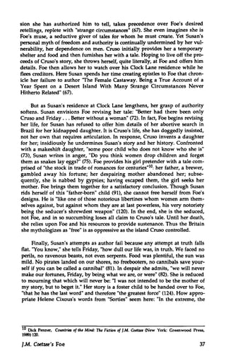 Confronting Authority: J.M. Coetzee's Foe and the Remaking of Robinson ...