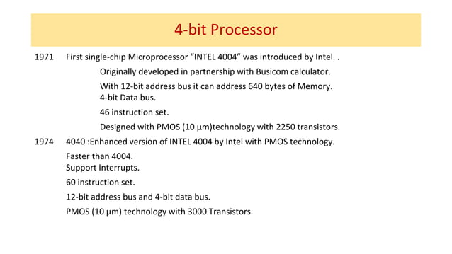 0.2 evolution of microprocessor | PPT