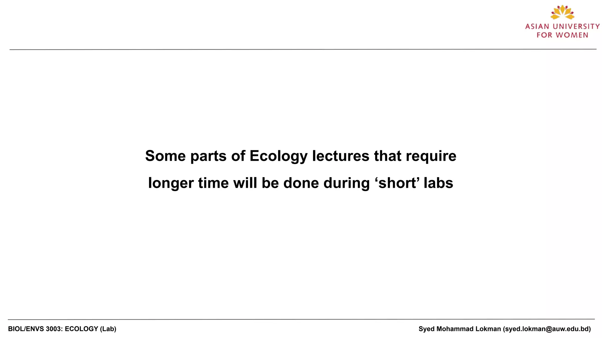Intro to Ecology | PPT