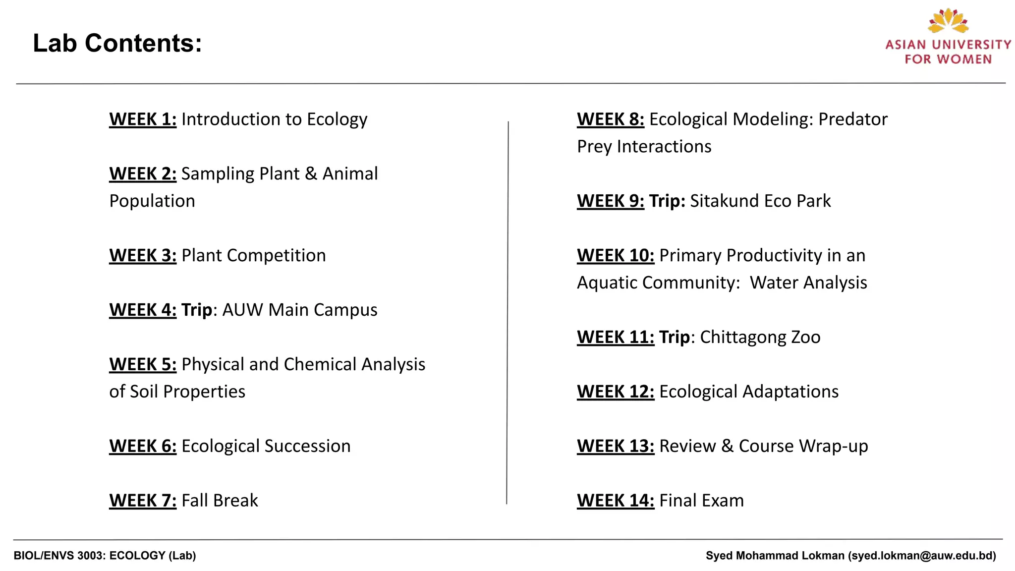 Intro to Ecology | PDF
