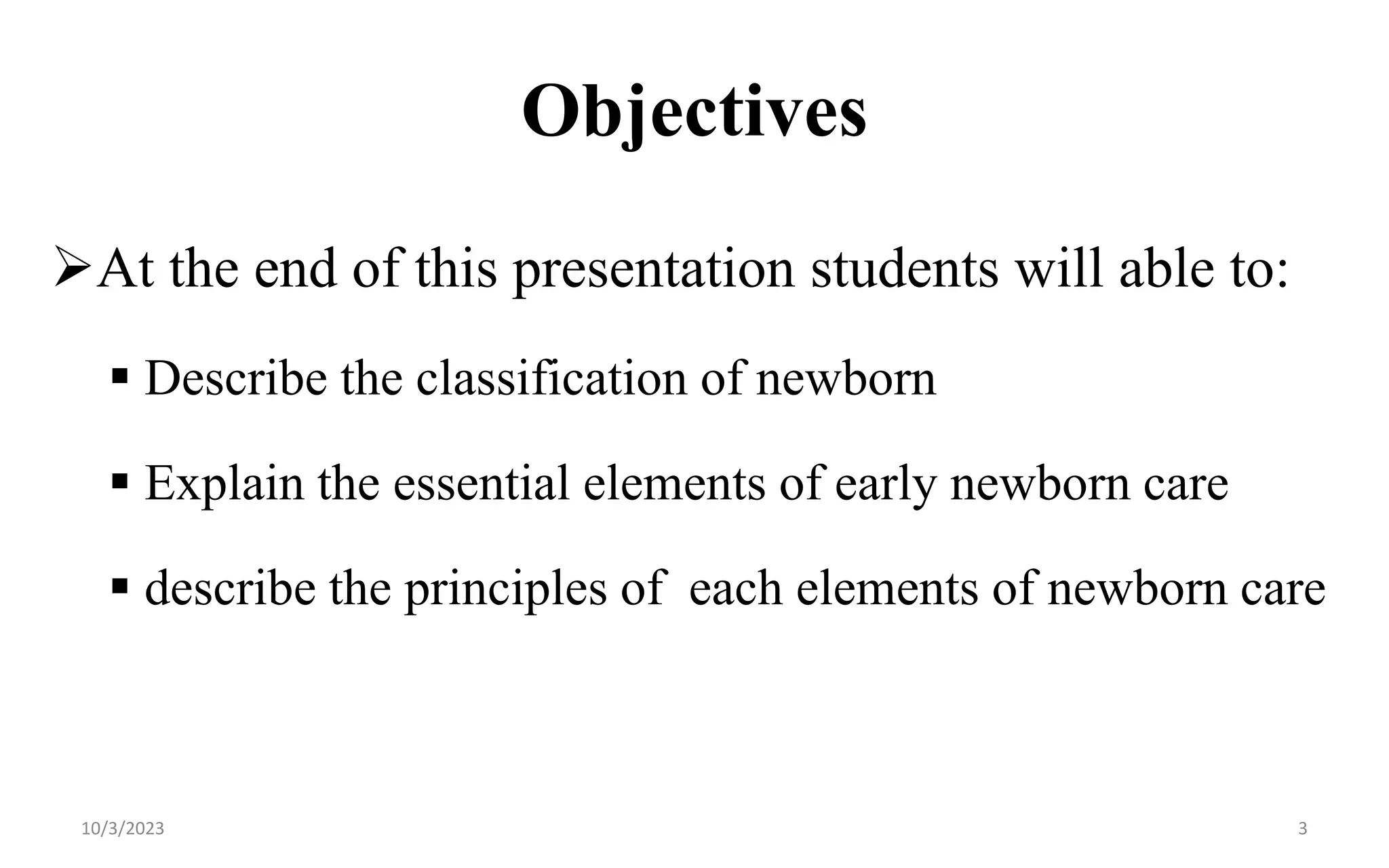 0. Classification of Newborn.pptx | Pregnancy | Reproductive Health