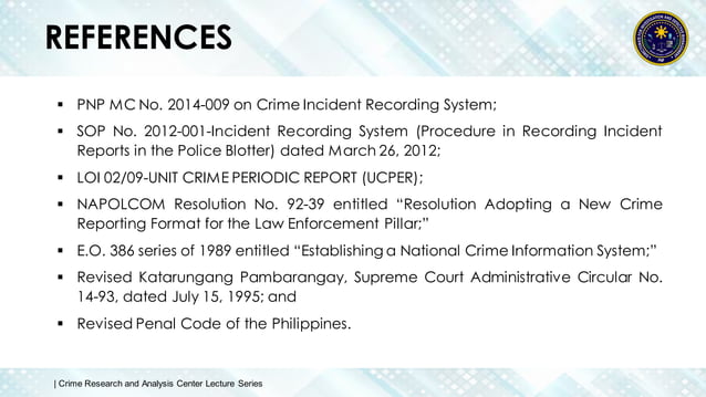 0. Lecture Series on PNP MC 2018-050.pdf | Crime & Harmful Acts to ...