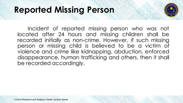 0. Lecture Series on PNP MC 2018-050.pdf | Crime & Harmful Acts to ...