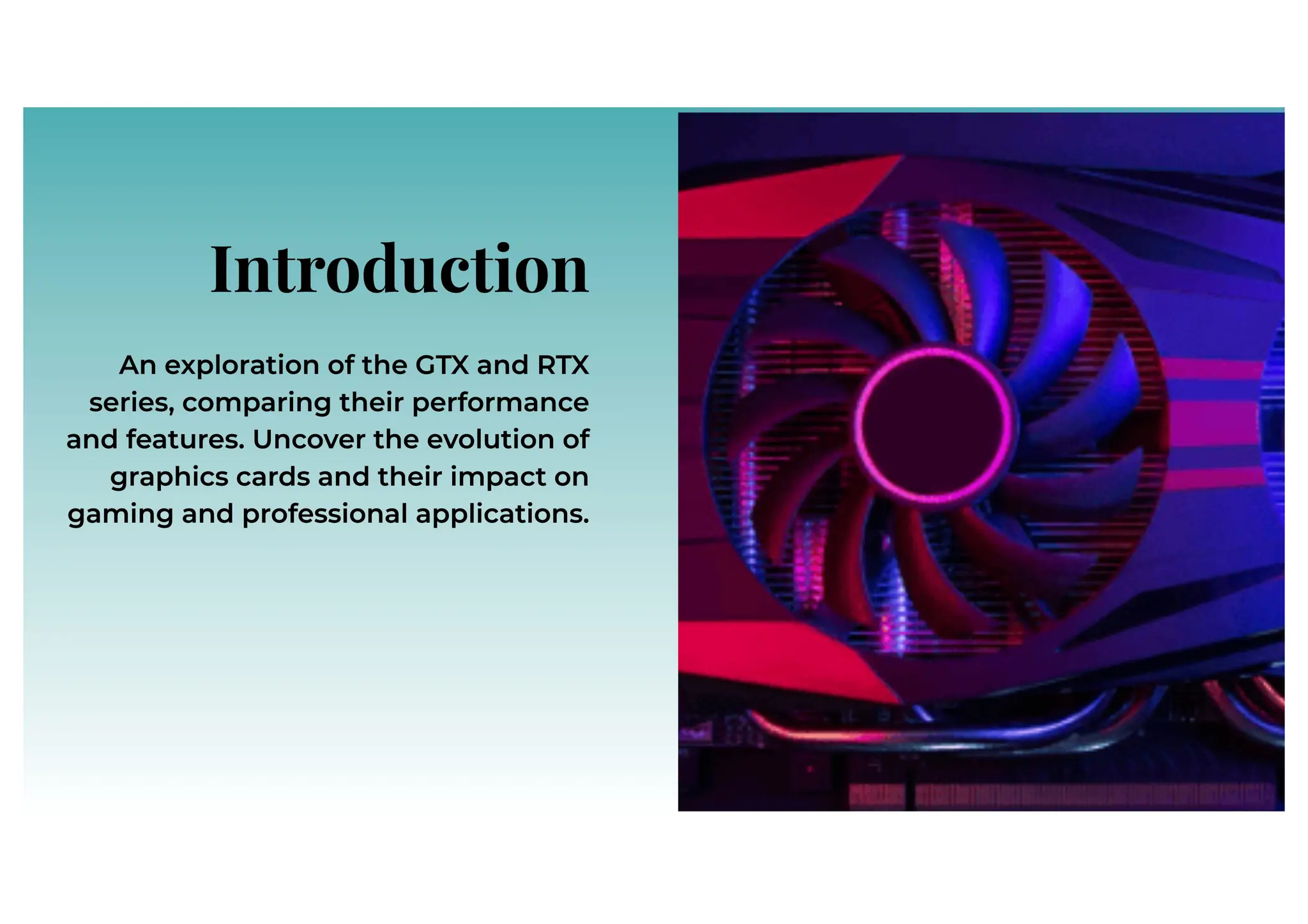 rtx vs gtx grafix card | PPT