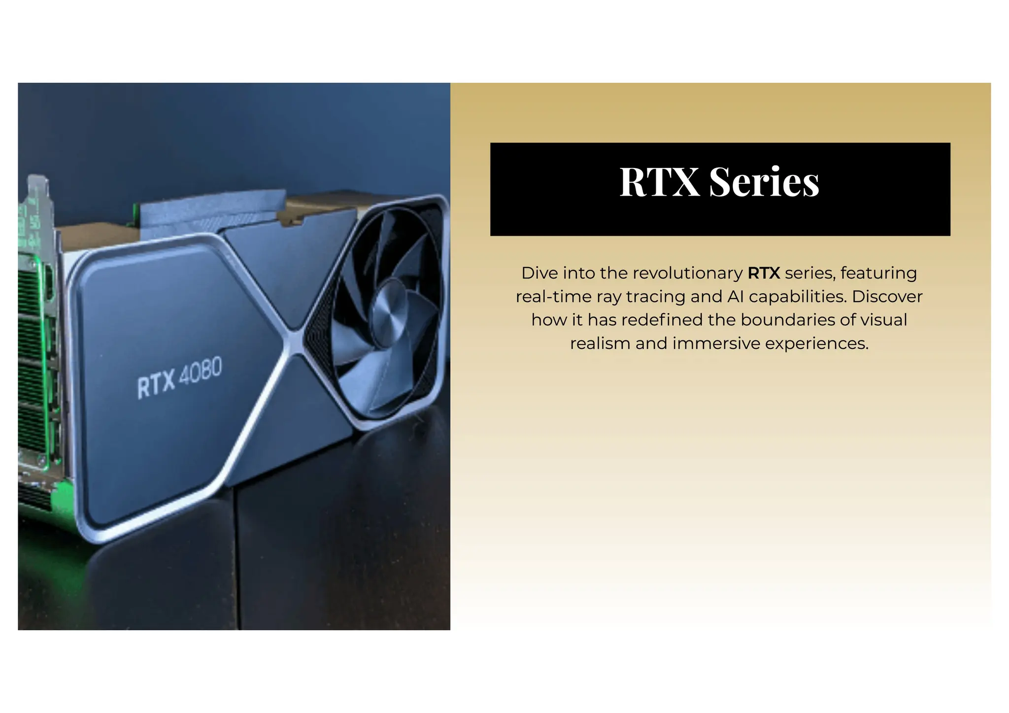 rtx vs gtx grafix card | PPT