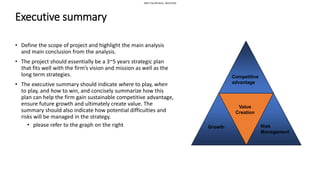 MBA strategy project template Strategic Management | PPTX