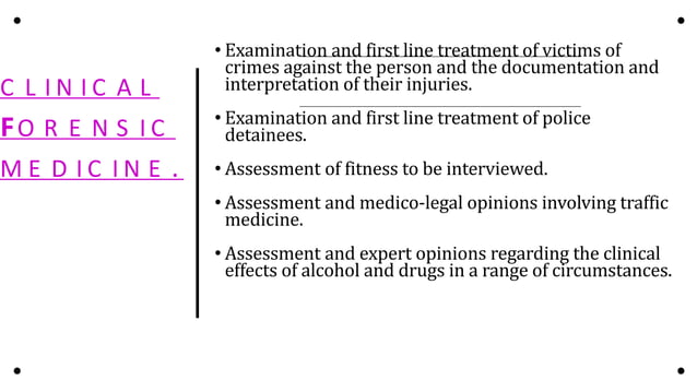 INTRODUCTION TO BASIC FORENSIC PATHOLOGY | PPTX | Diseases and ...