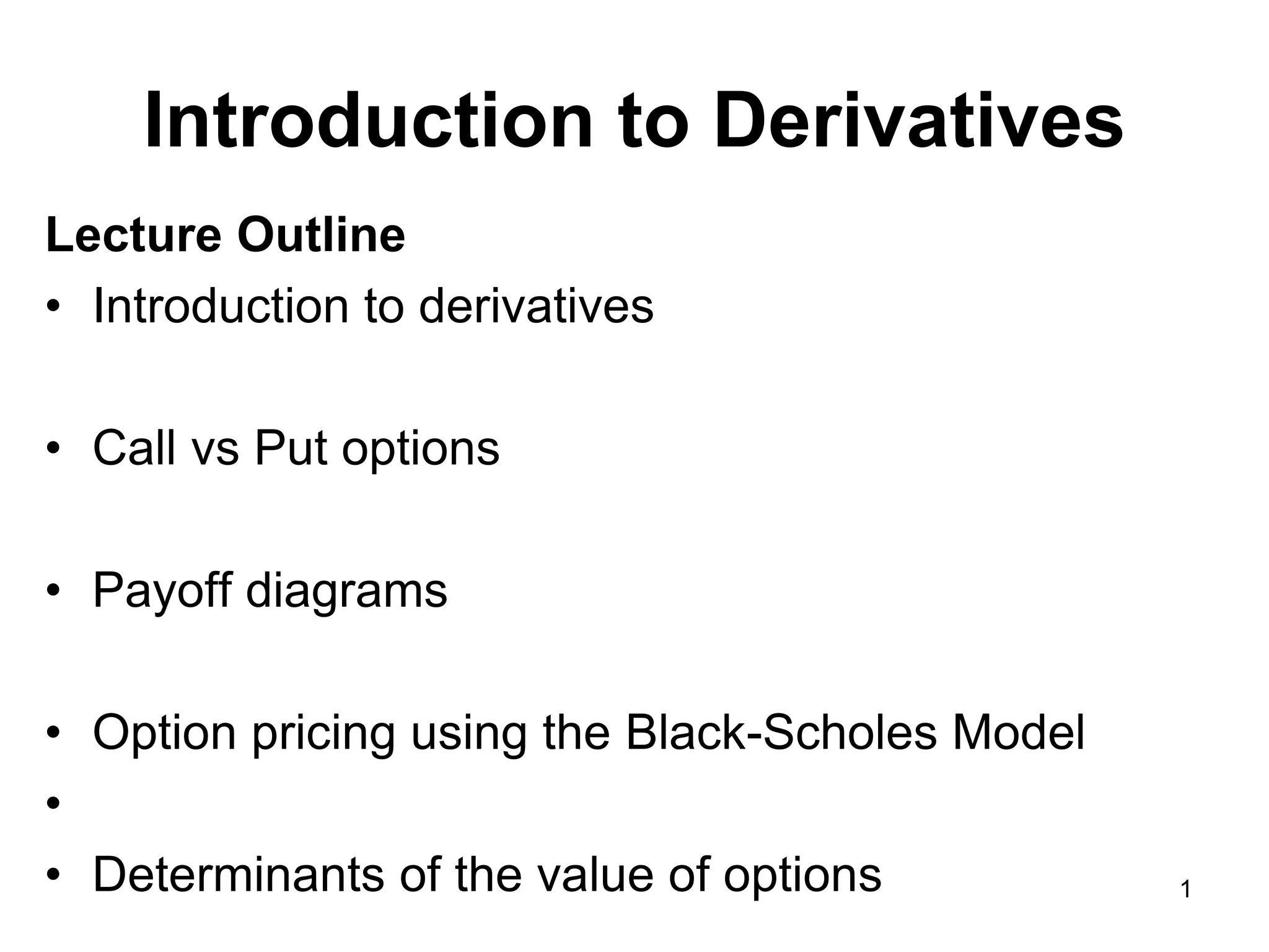 0. Introduction to derivatives (lecture).ppt