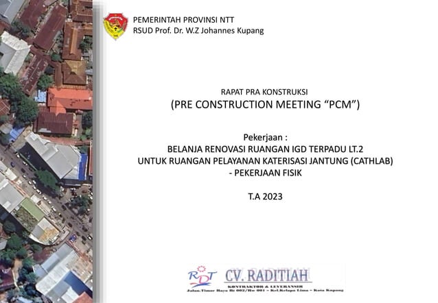 DOKUMEN PRESENTASI Pre Construction Meeting | PPTX