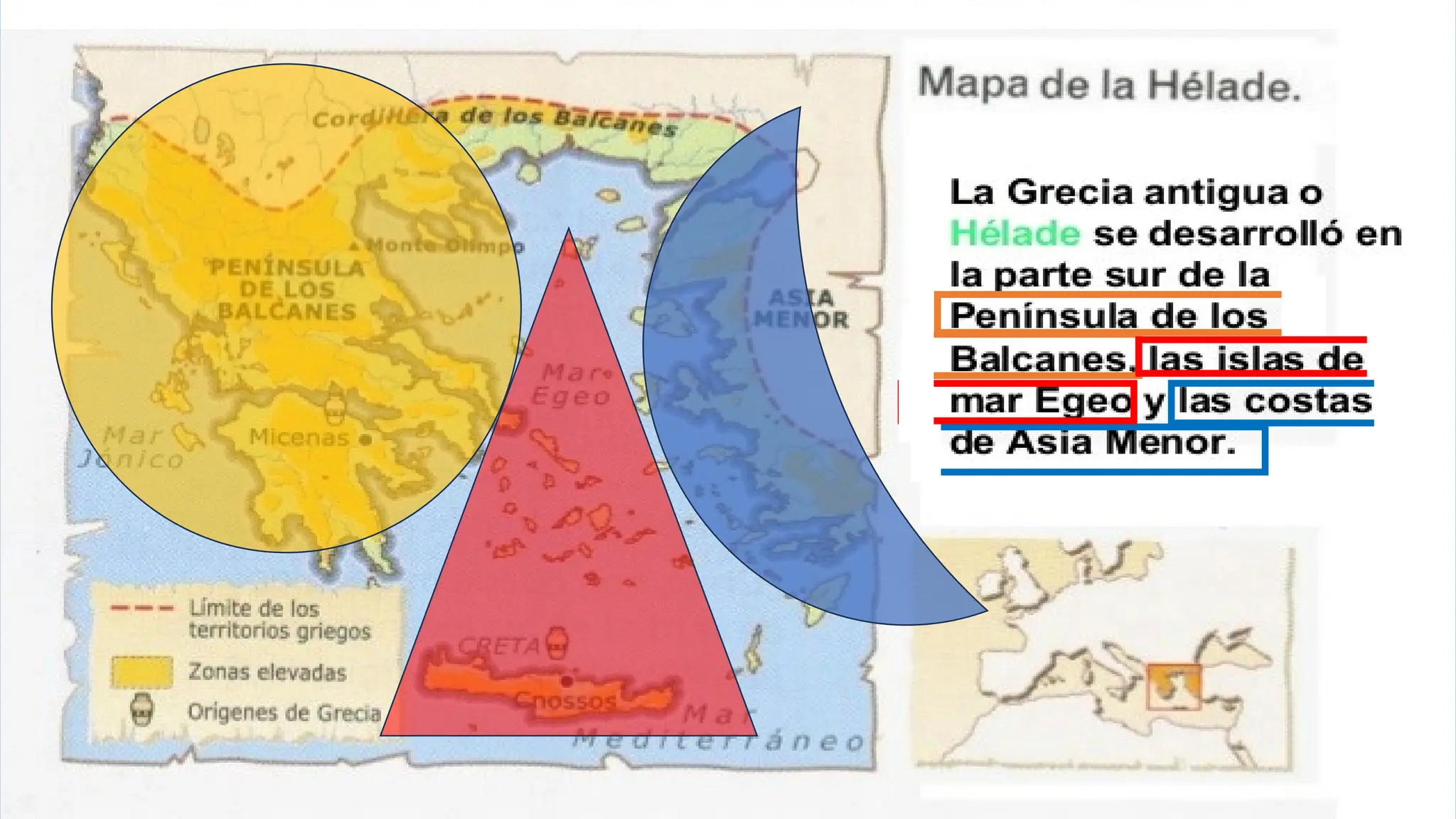 Eje y marco geografía Helade o Grecia Antigua | PPT