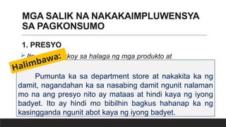 PAGKONSUMO- ARALING PANLIPUNAN GRADE-9 EKONOMIKS.pptx