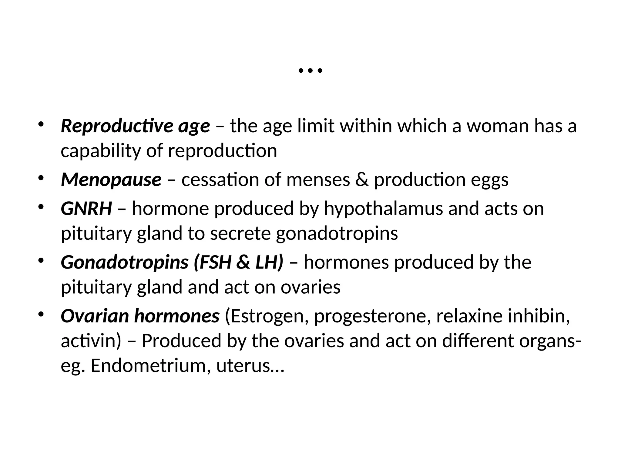 The Female Reproduction Physiology power | PPTX
