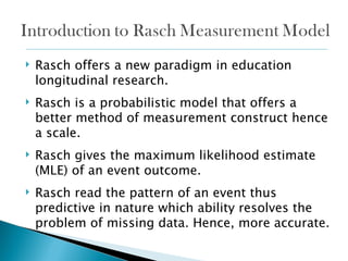 Rasch Model Theorem_Scale Construct | PPT