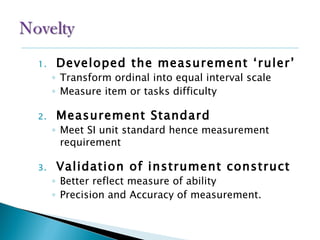 Rasch Model Theorem_Scale Construct | PPT