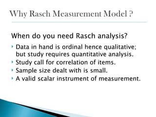 Rasch Model Theorem_Scale Construct | PPT