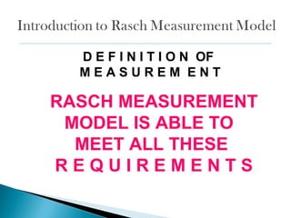 Rasch Model Theorem_Scale Construct | PPT
