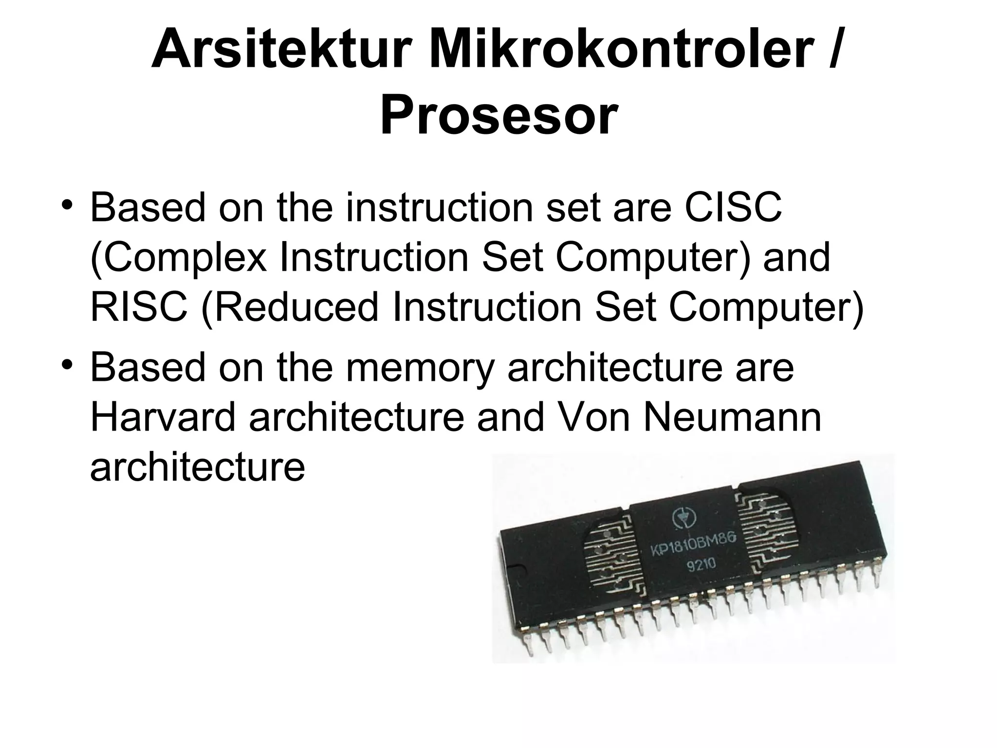 0.3 arsitektur mikrokontroler | PPT