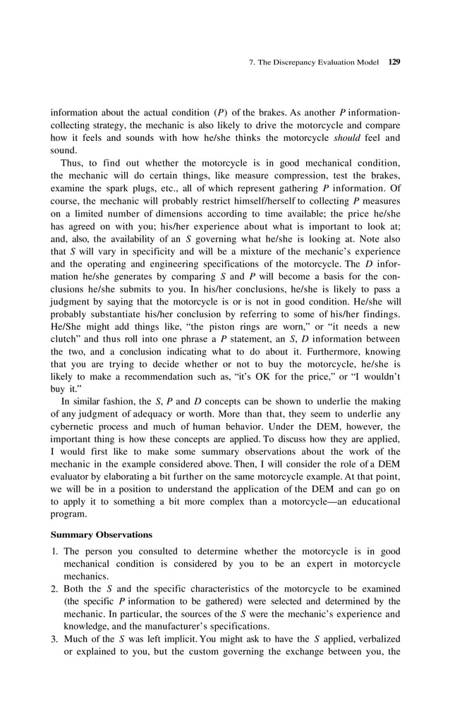 THE DISCREPANCY EVALUATION MODEL | PDF