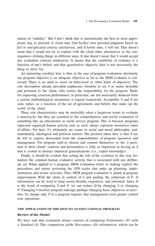 THE DISCREPANCY EVALUATION MODEL | PDF